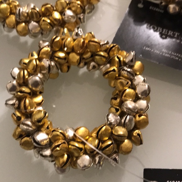 Kitchen | Robert Stanley Set Of 4 Gold Silver Christmas Jingle Bells ...